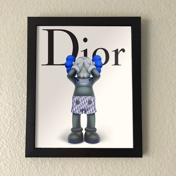 Hand Crafted | Wall Decor | Kaws Dior Wall Art | Poshmark
